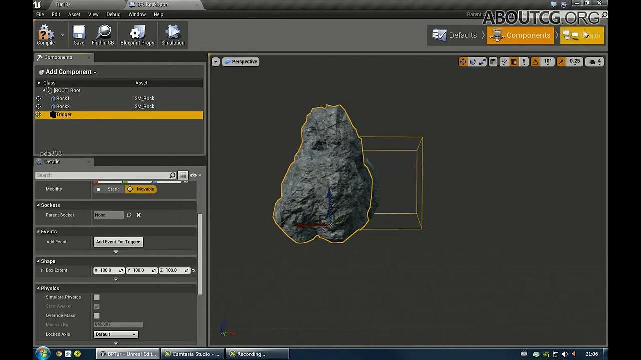 UE4 10 004 蓝图 蓝图添加Trigger组件 - YouTube