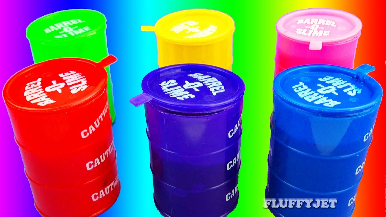 Learn Colors for Children with Slime Barrel Surprise Toys Dora Paw ...