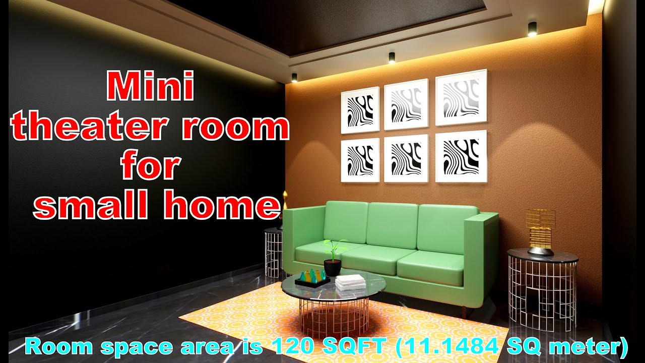 Mini theater room for small home - YouTube
