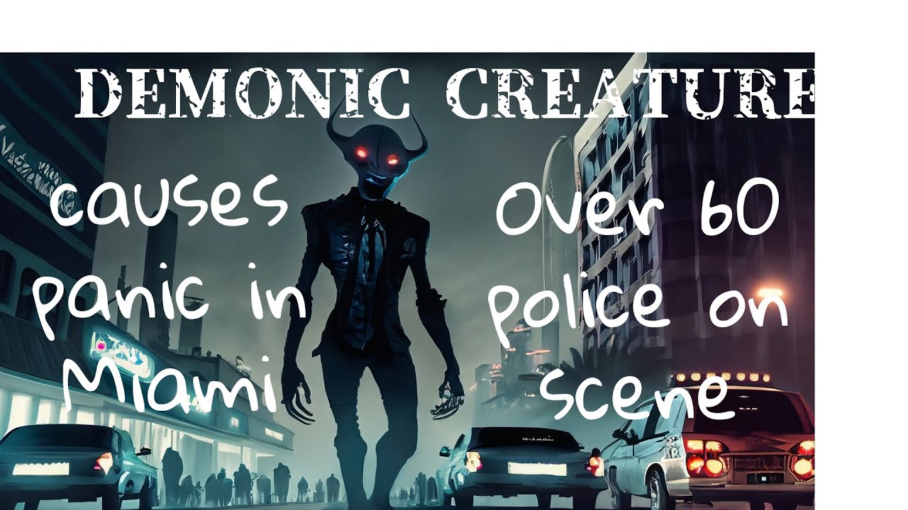 DEMONIC CREATURE (alien, giant) causes panic at a mall in Miami today ...