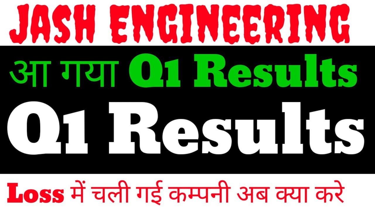Jash Engineering q1 result | jash engineering share latest news | jash ...