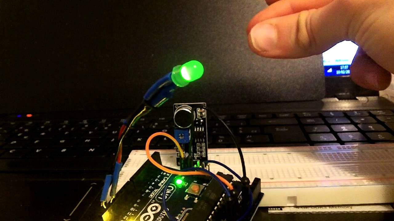 Detecteur de son (sound sensor) Systeme Clap (Arduino) - YouTube