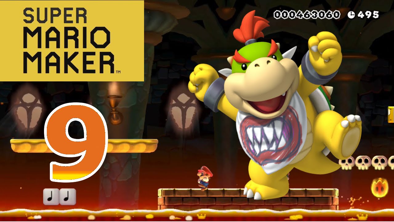 Let's Play Super Mario Maker ONLINE Part 9: Kim VS. Bowser Jr.! - YouTube