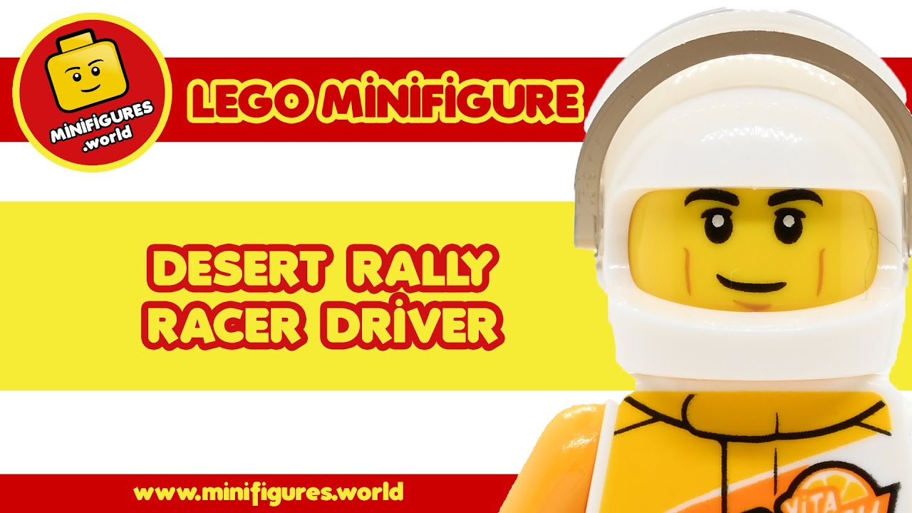 🏎️ LEGO minifigure: Desert Rally Racer Driver (cty0983) 🏎️ [SPORT ...