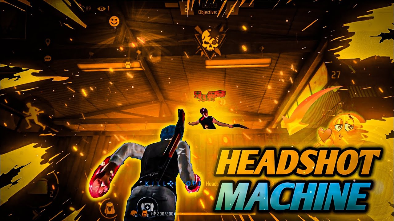 headshot machine free fire lone wolf mod one tap headshot gempaly video ...