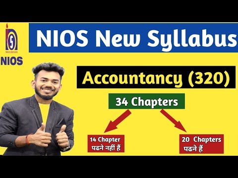 NIOS Class 12th Accountancy (320 ) New Syllabus || Nios latest syllabus ...