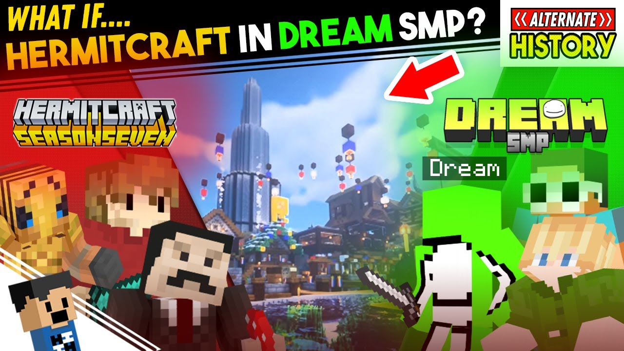 What if, Hermitcraft join DREAM SMP?! - YouTube