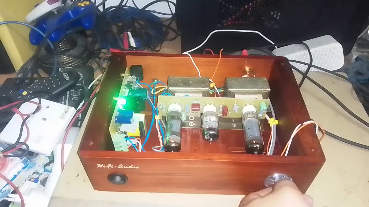 6P15 -6N2 Single End amplifier with SMPS power supply. - YouTube