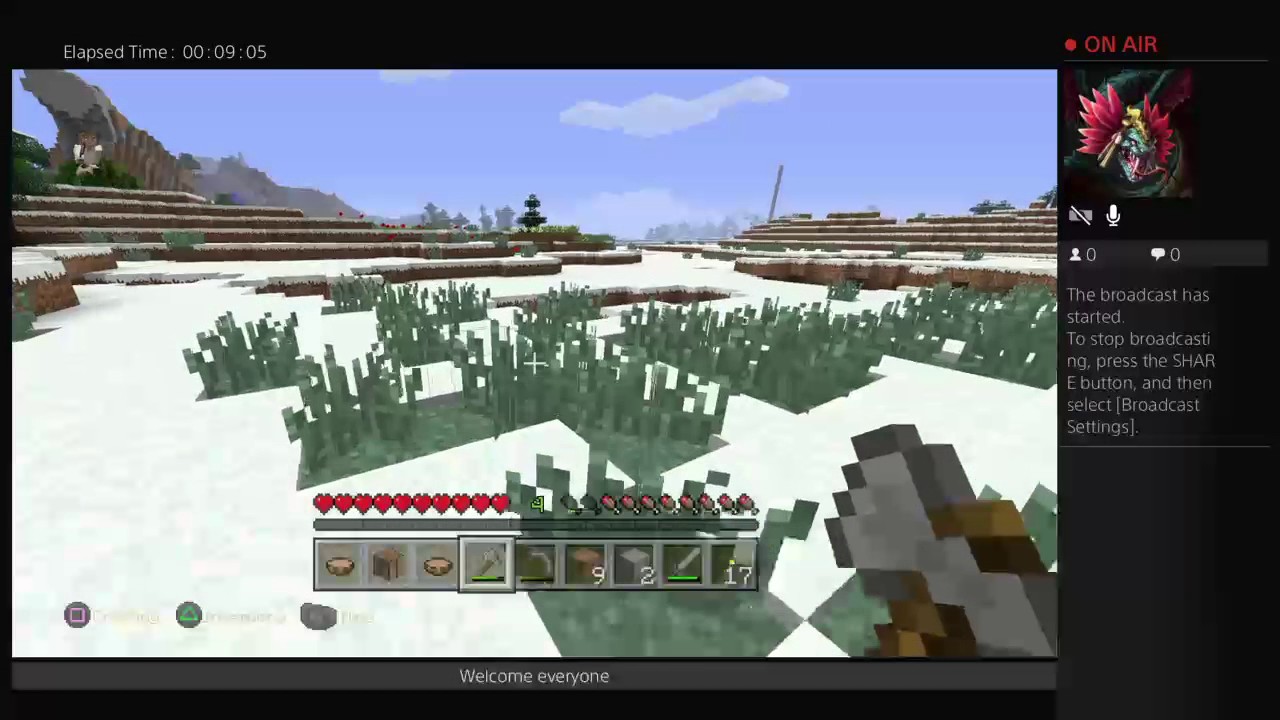 Playing minecraft ps4 with jack provost - YouTube
