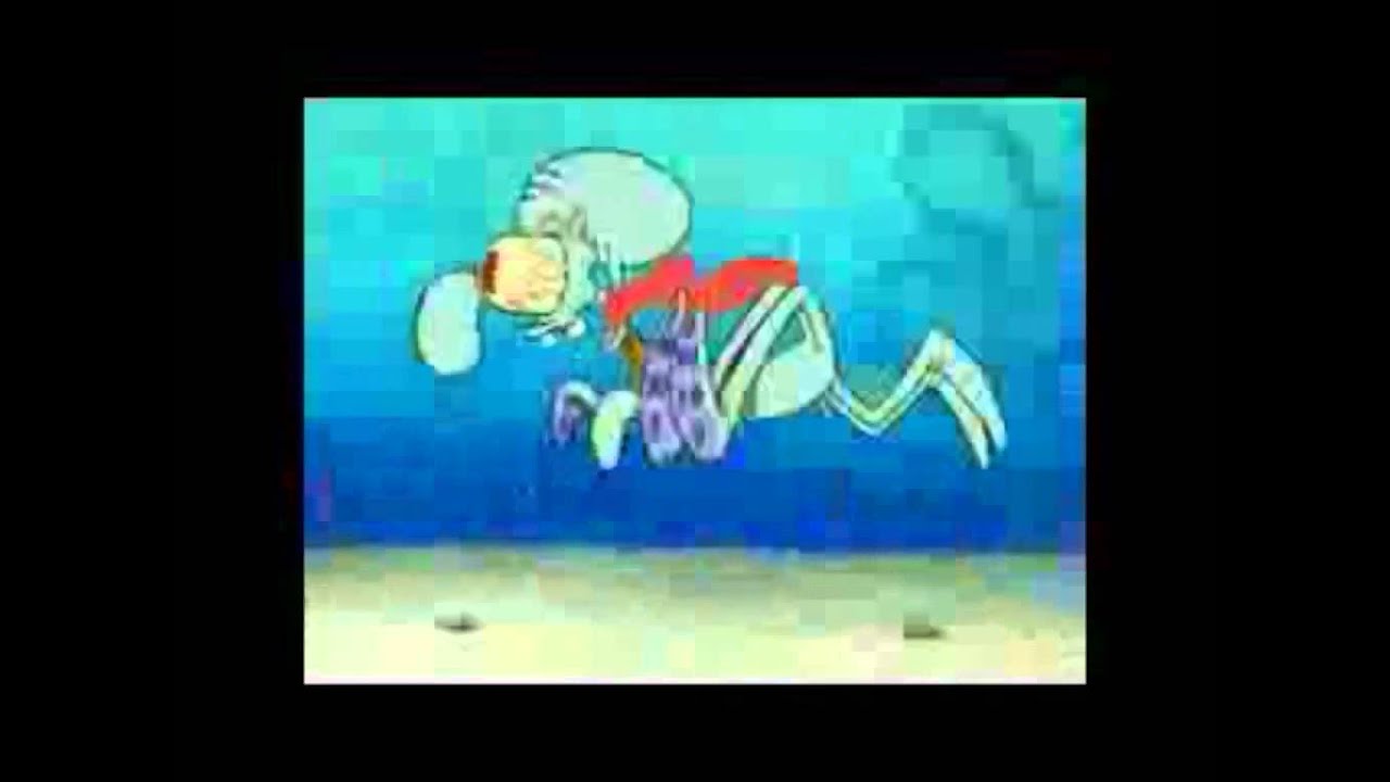 Retarded Squidward Running!! - YouTube