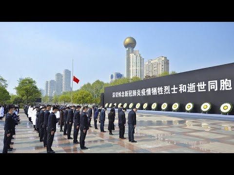 Çin’de koronavirüsten ölenler için ulusal yas töreni düzenlendi