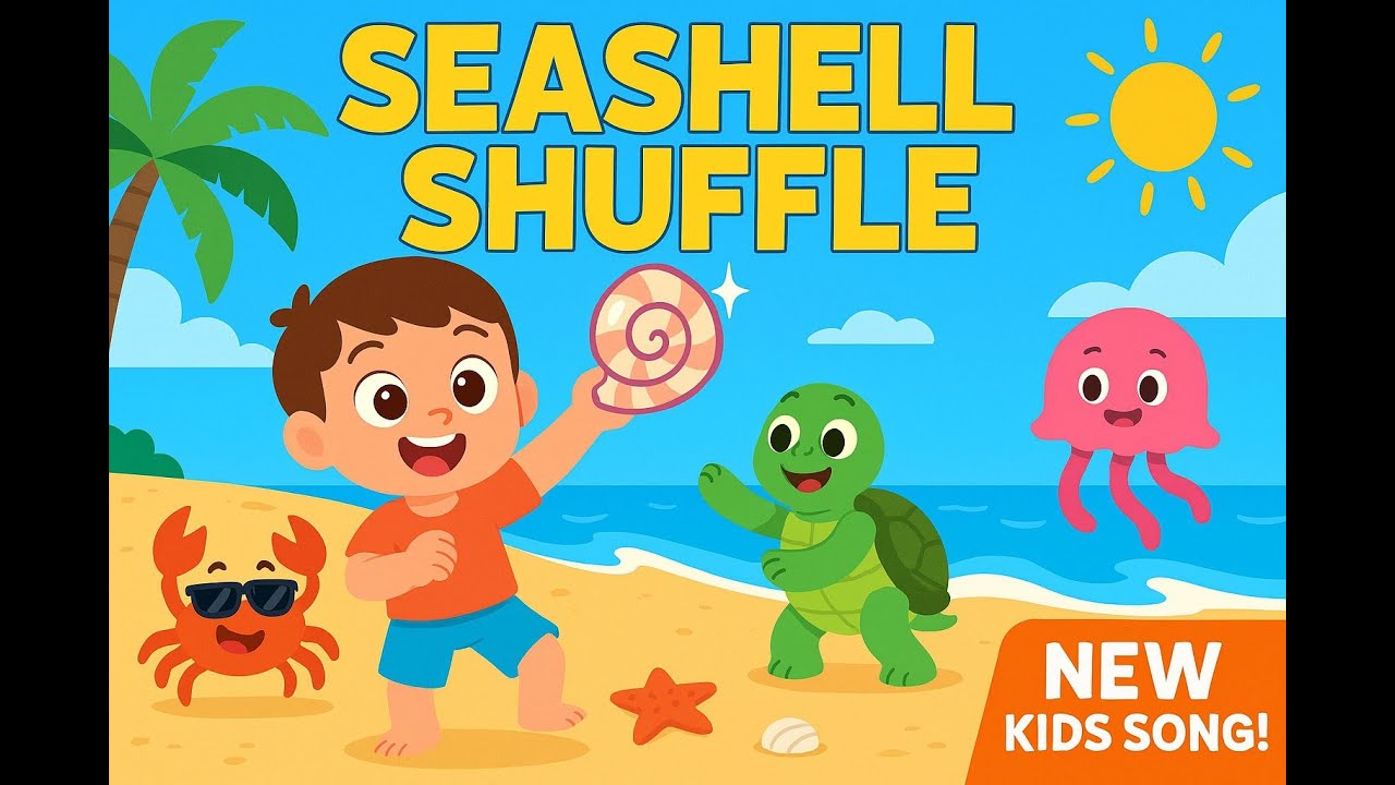 Seashell Shuffle 🐚 | Fun Beach Dance Song for Kids! 🌞🦀 - YouTube