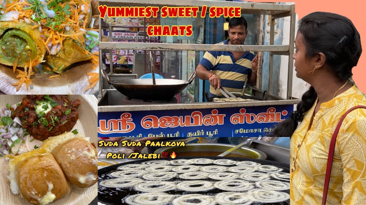 Authentic North Indian Chaats, Sweets🔥🤤 | Sri Jain Sweets | Pondicherry ...