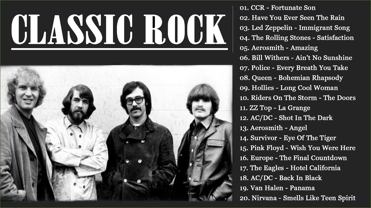 CCR, L.Zeppelin, The Rolling Stones, AC/DC, Aerosmith, Bon Jovi ...