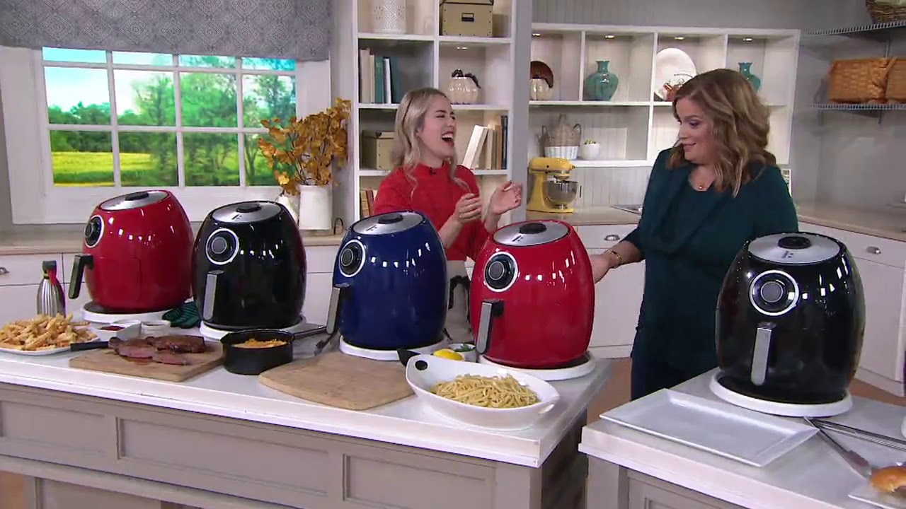 Cook's Essentials 6-qt Manual Air Fryer with 7" Cake Pan on QVC - YouTube