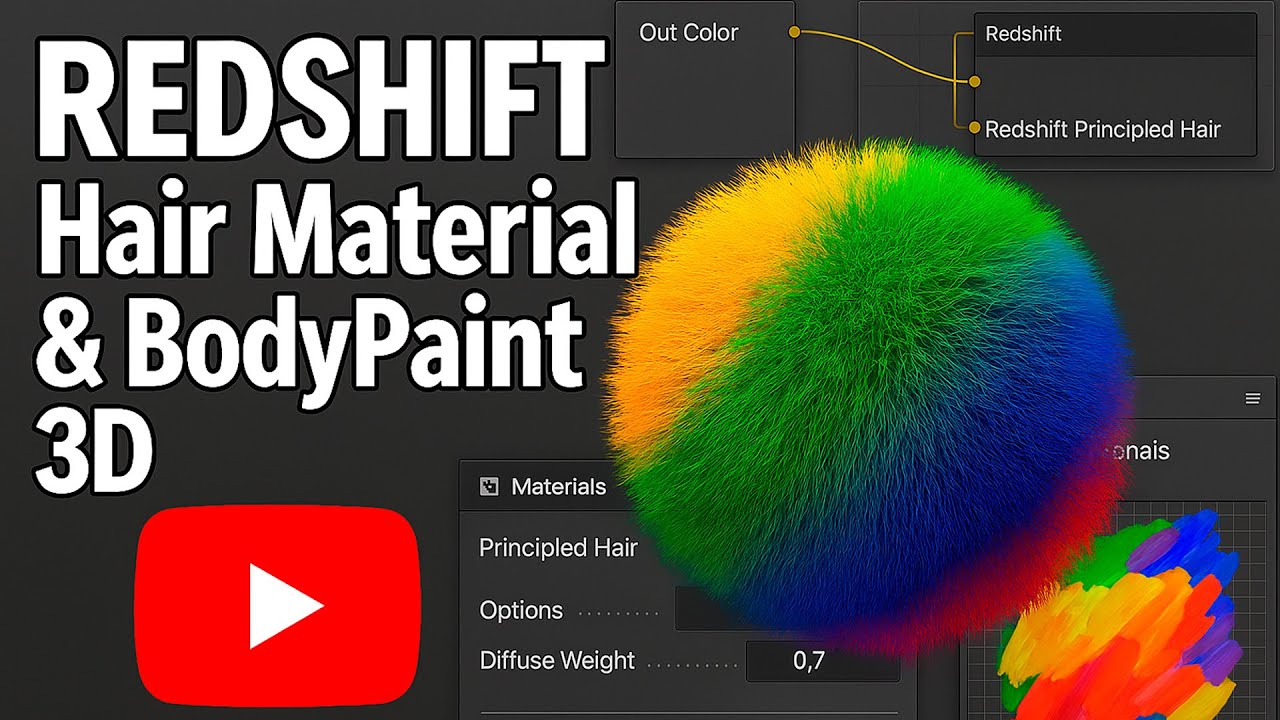 Ornatrix Cinema 4D Redshift Hair Trick You Need To See! - YouTube