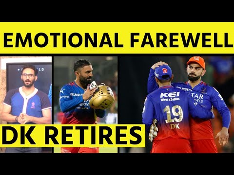 THANK YOU DK: EMOTIONAL FAREWELL TO DK BY VK & RCB. TEST OPENER TO ...