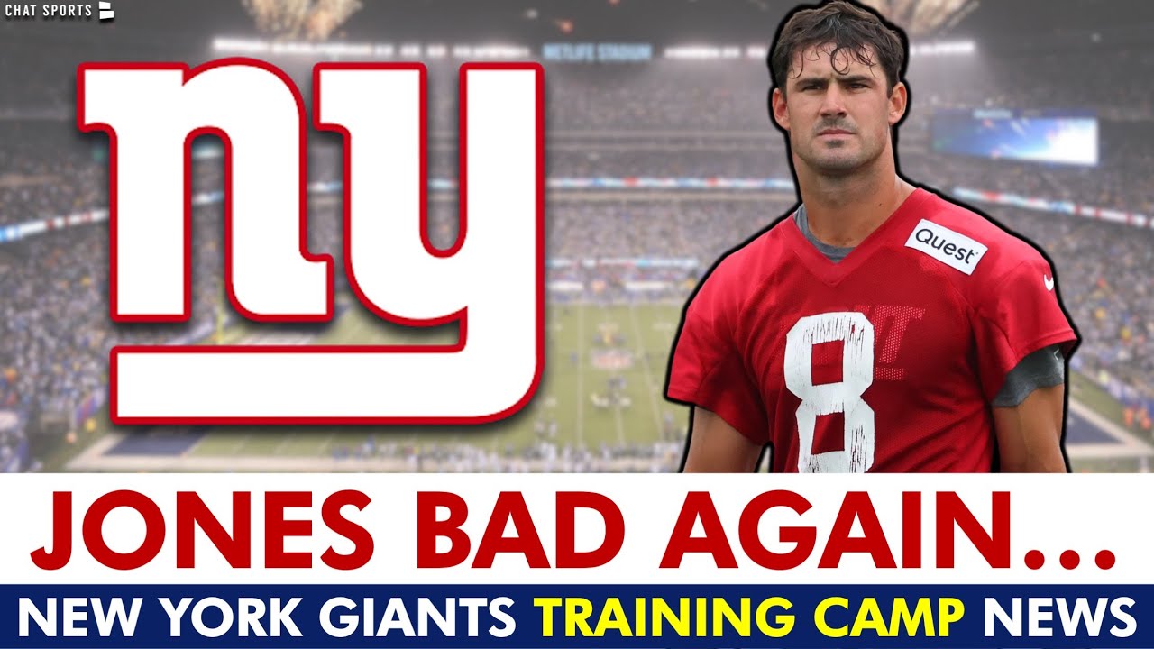 Daniel Jones STRUGGLES AGAIN | NY Giants Training Camp News - YouTube