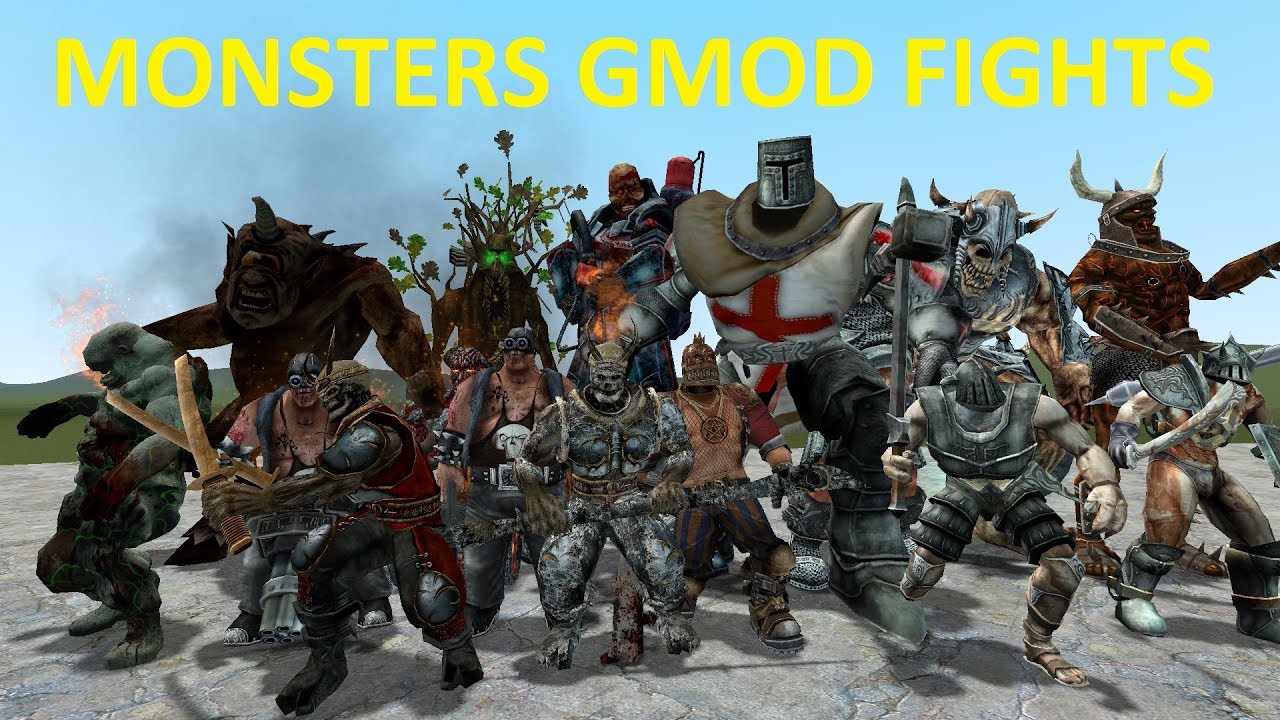 GMOD FIGHTS: MONSTER INVASION - YouTube