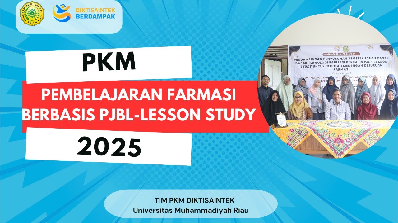 pembelajaran farmasi berbasis pjbl lesson study pkm bima 2025 - YouTube