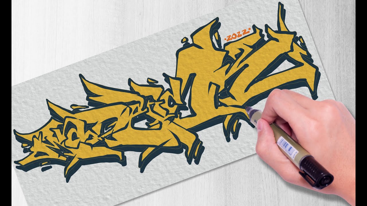 BELAJAR GRAFFITI - GRAFFITI TUTORIAL - MADEISK #23 - YouTube