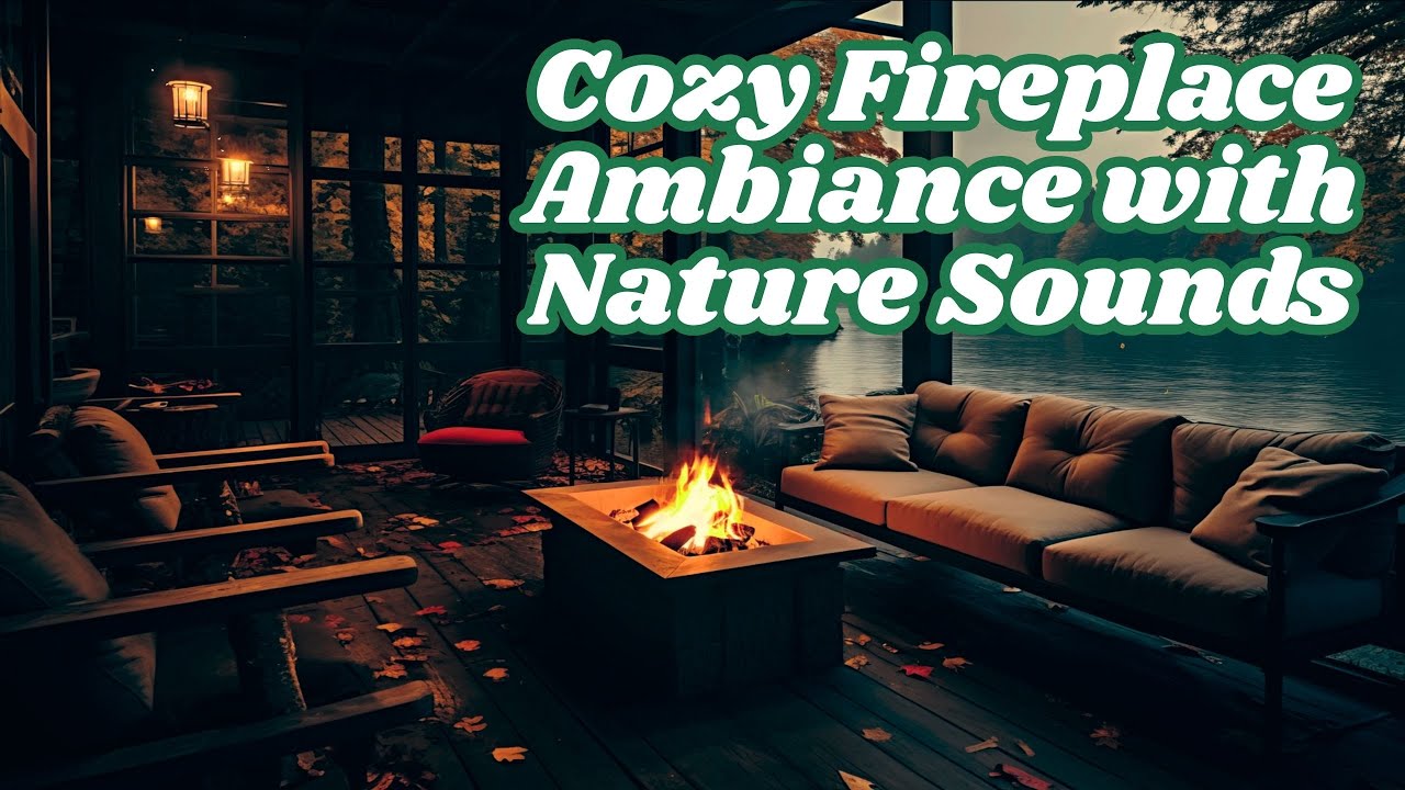 Cozy Fireplace Ambiance with Nature Sounds - YouTube