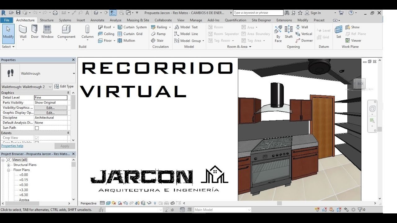 Recorrido virtual | Walkthrough - Tutorial Revit 2018 - YouTube