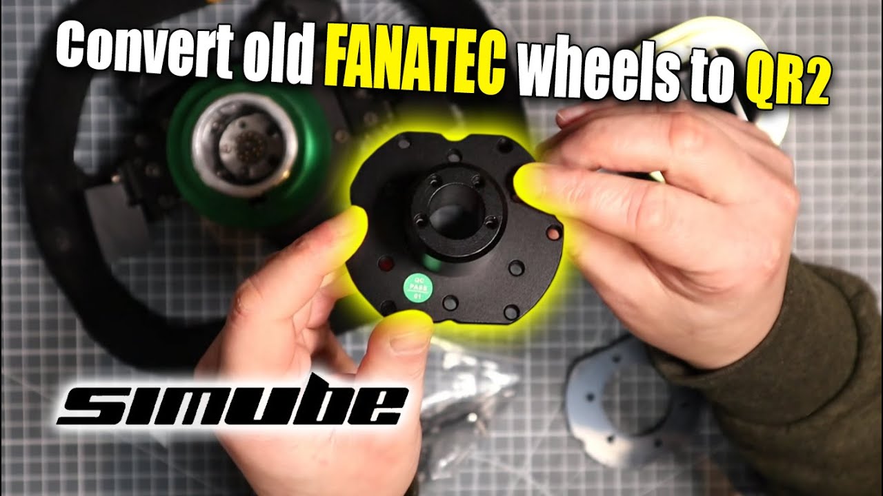 SIMUBE QR1 to QR2 Conversion Adaptor for old FANATEC wheels [REVIEW ...