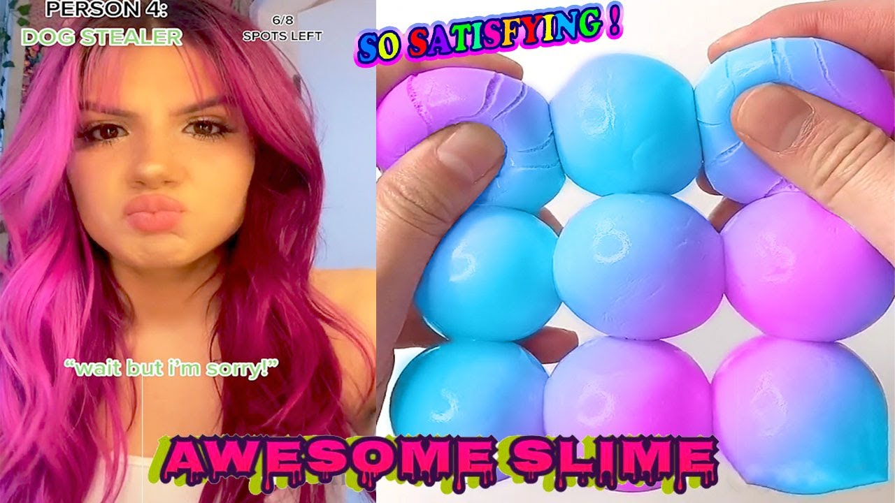 🌈 Satisfying ASMR Slime Storytime POV @Bailey Spinn | Awesome Slime ...