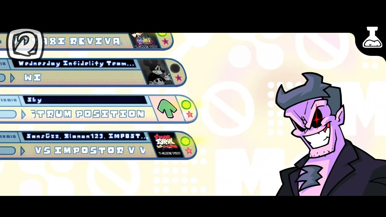 FNF V slice Mod Menu Mobile version - YouTube