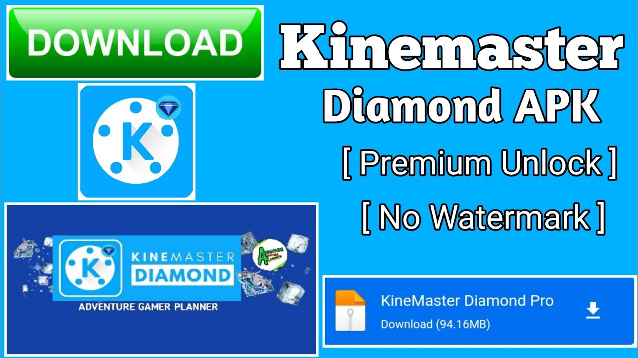 Download Kinemaster Diamond Pro mod apk premium full pack full unlocked ...