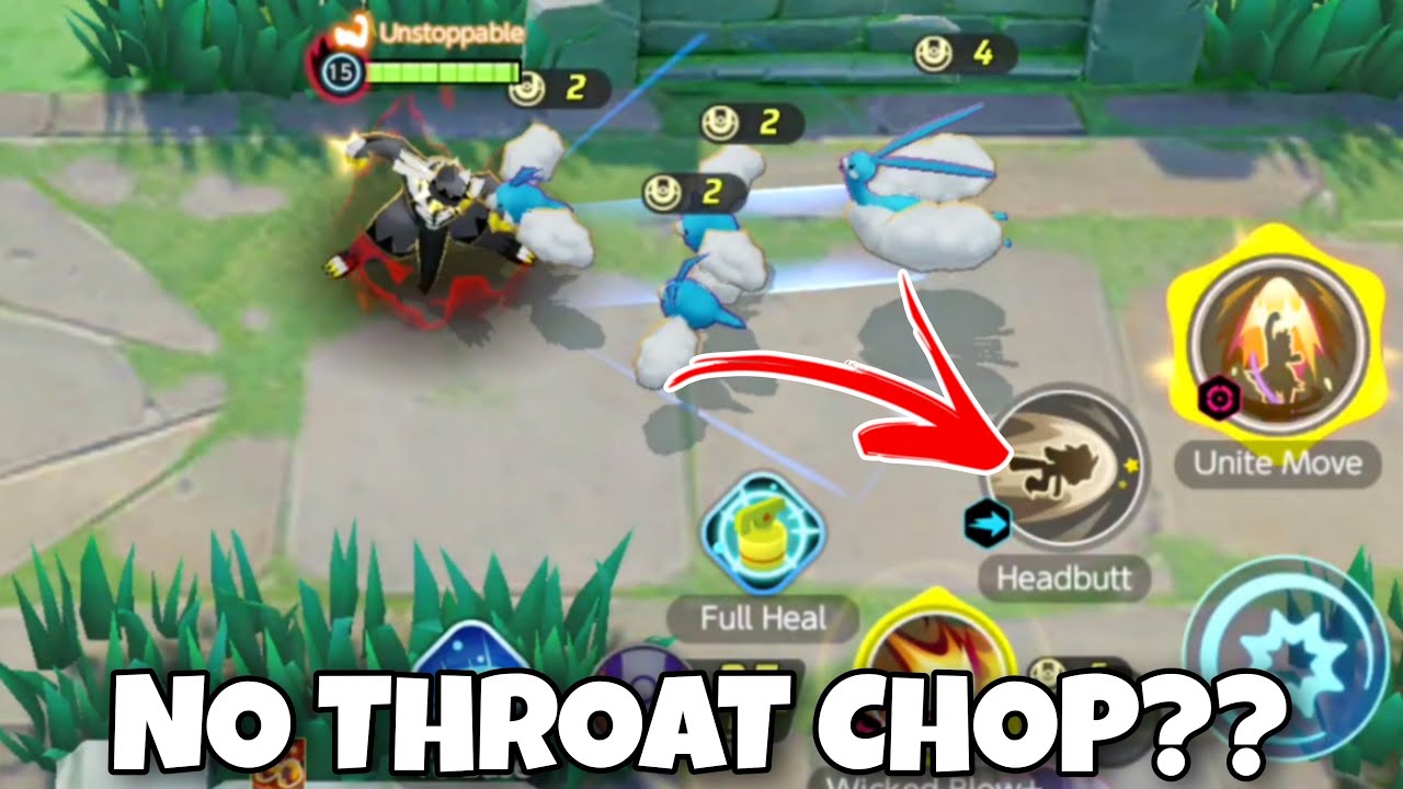 Level 15, still no Throat Chop? | Pokemon Unite weird bugs - YouTube