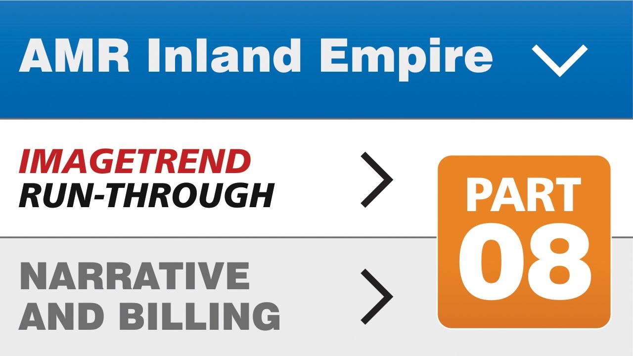 ImageTrend Run-Through Part 08: Narrative and Billing - YouTube