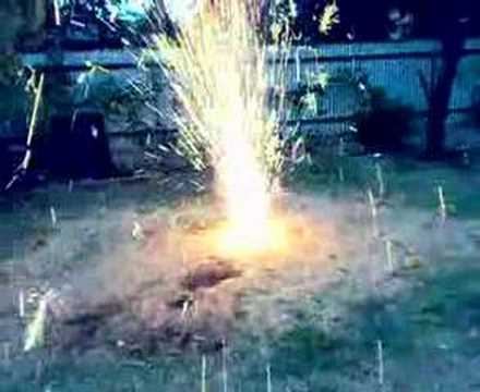 Tennis ball sparkler bomb - YouTube