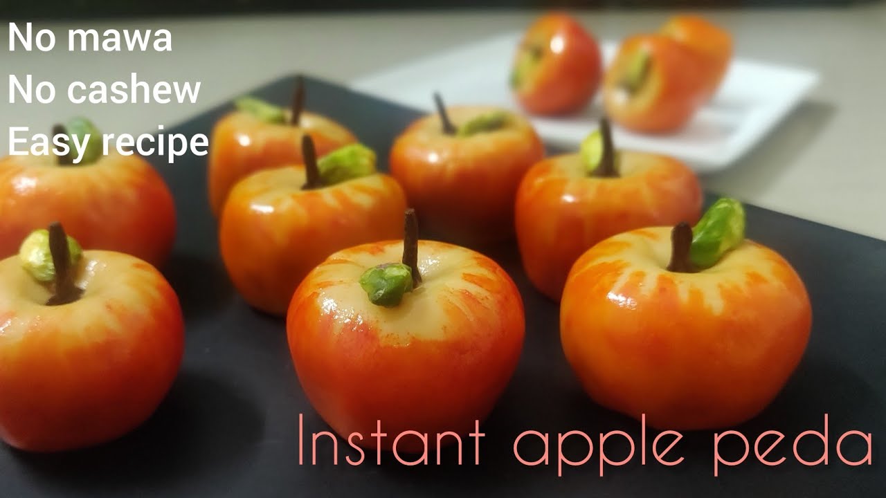 Apple peda | peda recipe | instant peda recipe | janmashtami recipes ...