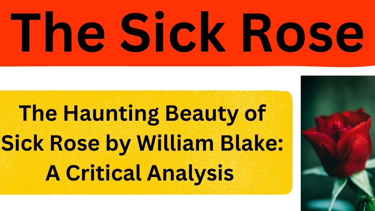 Unravelling the enigma of William Blake's The Sick Rose | mystery ...