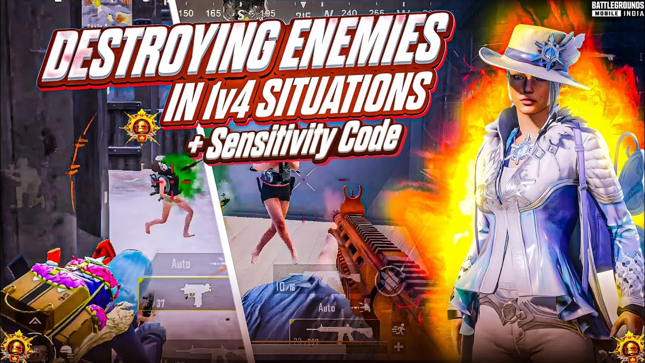 Destroying Enemies In 1v4 Situations + Sensitivity Code | Realme GT Neo ...