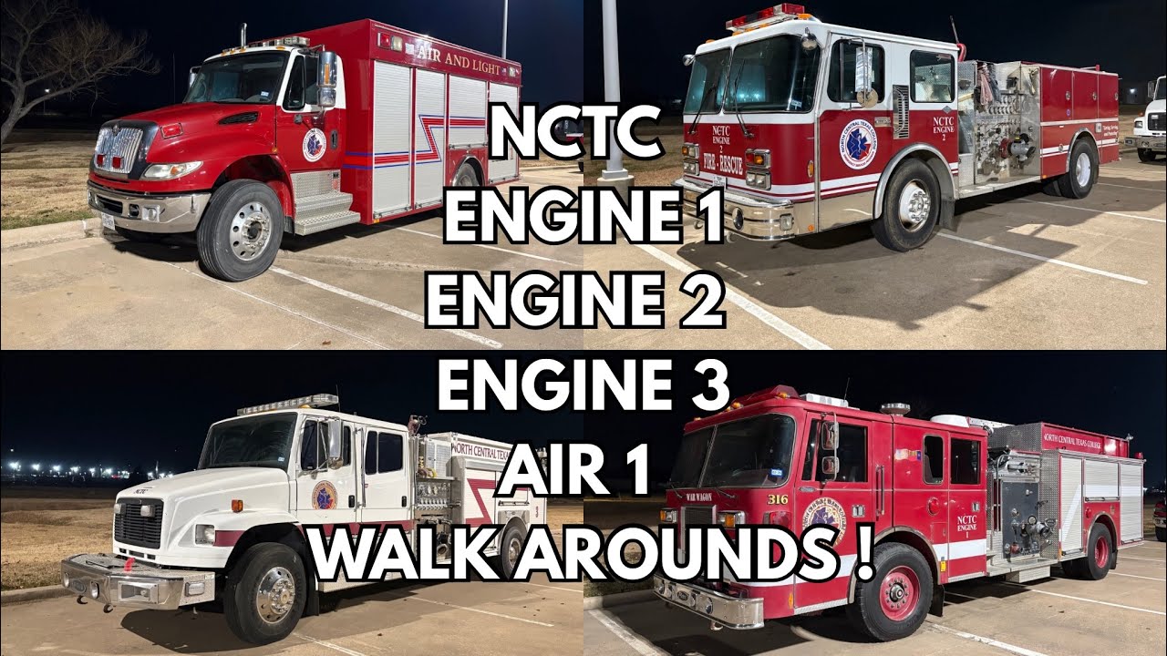 NCTC Collage Fire program Engine 1, Engine 2, Engine 3, Air 1, RARE ...