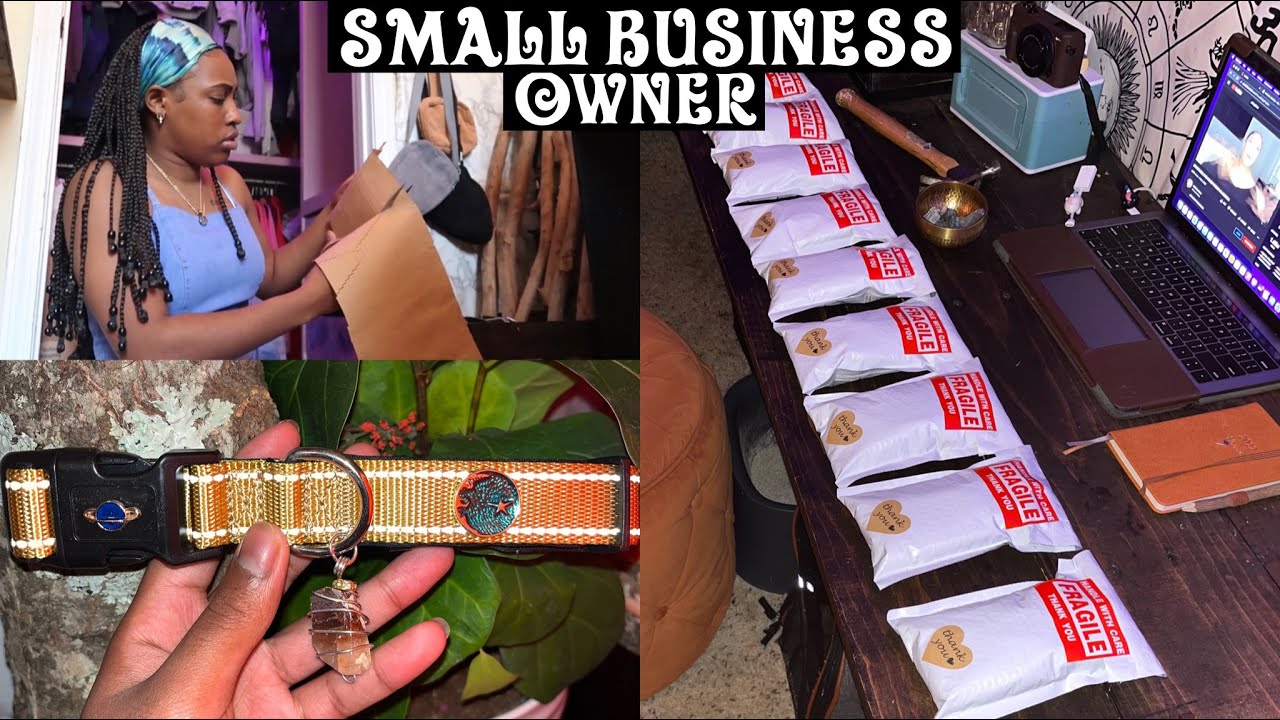 A REAL Day In The Life Of A Small Business Owner | Crystal Shop - YouTube