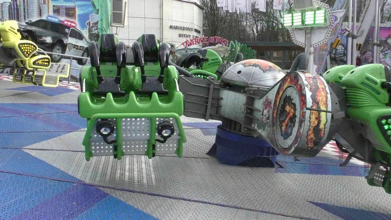Matějská pouť 2019 - ATRAKCE GHOST RIDER ZA JÍZDY / ATTRACTION GHOST ...