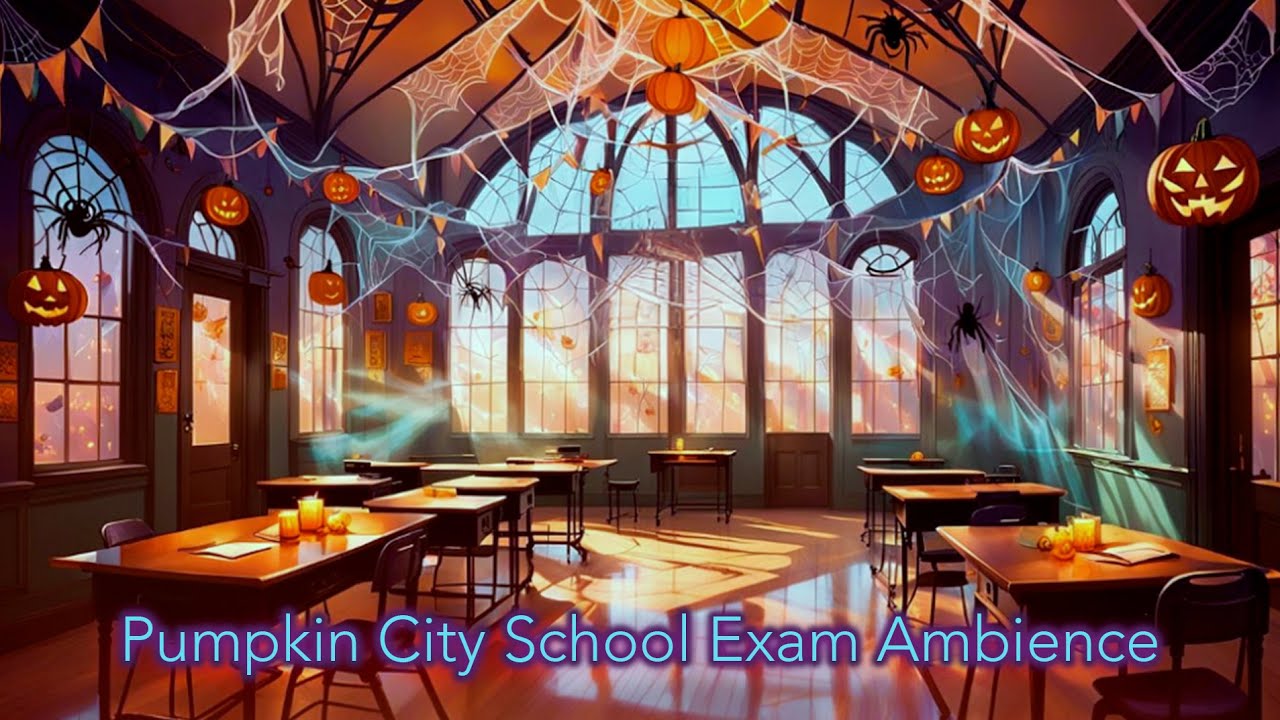 Pumpkin City School Exam Room with Classroom Ambience - YouTube