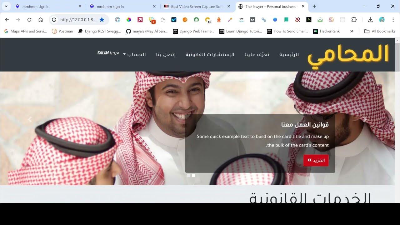 Website I have programmed by Django (a Python web framework) using CSS, Bootstrap, and ...
