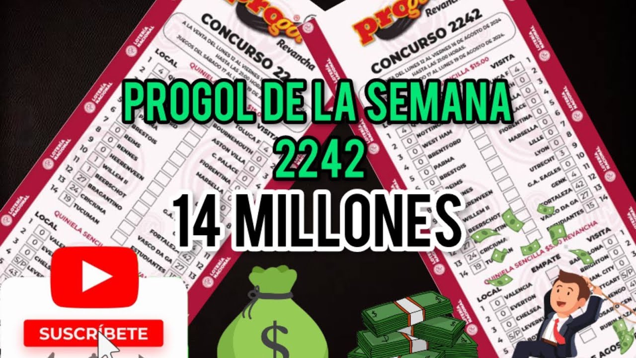 PROGOL DE LA SEMANA 2242 - YouTube