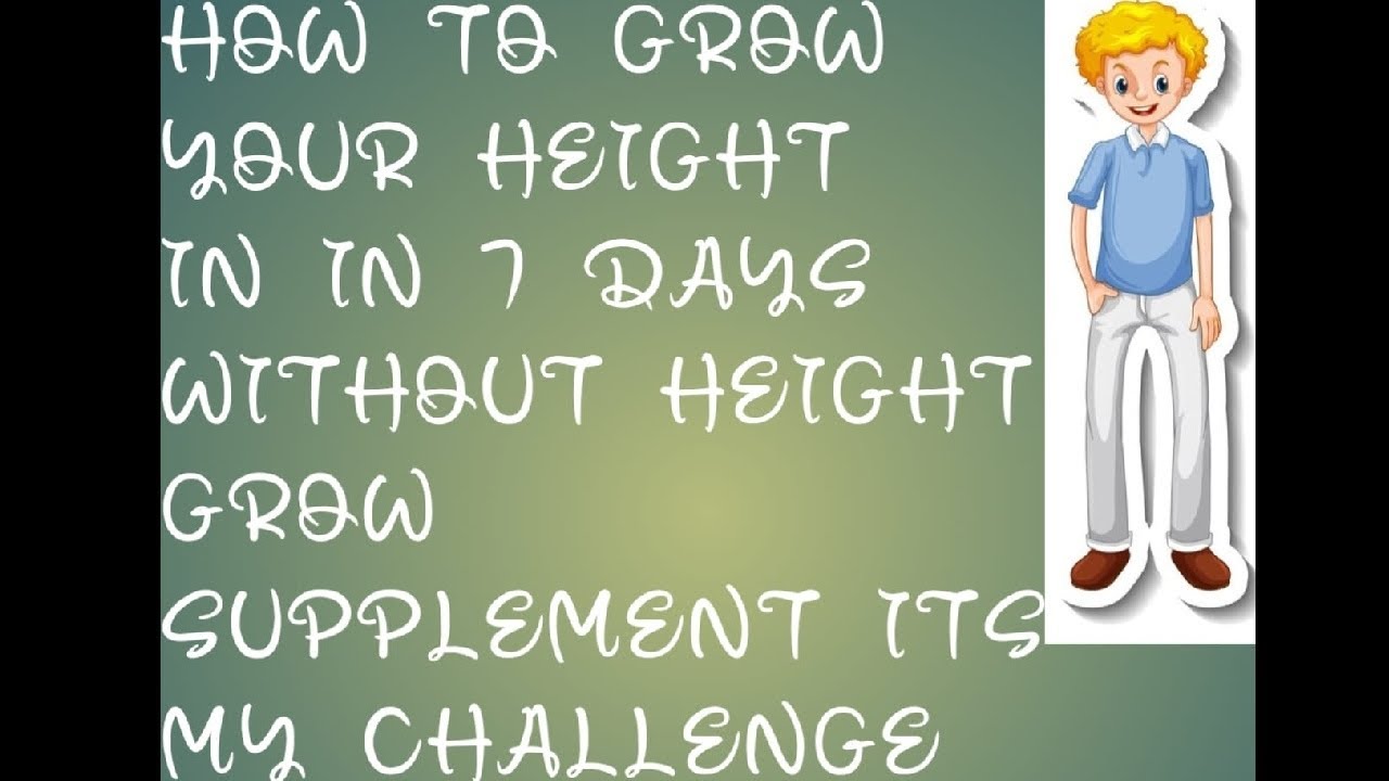HOW TO GROW YOUR HEIGHT | APNI HEIGHT KO KAISE GROW KAREN | HEIGHT ...