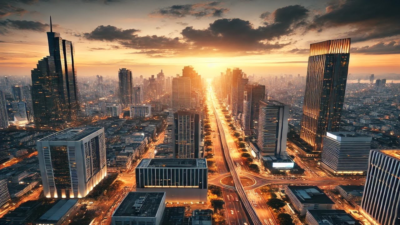 Aerial Views of a Bustling City | Stunning 4K Drone Footage - YouTube