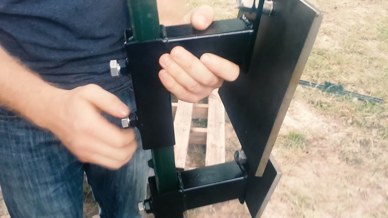 MK Machining T-Post Target Mount - YouTube