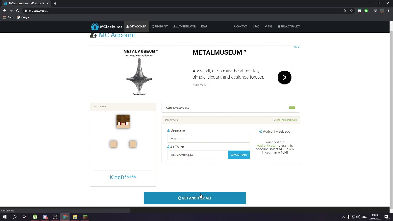 How to get free alt (premium) accounts on minecraft - YouTube