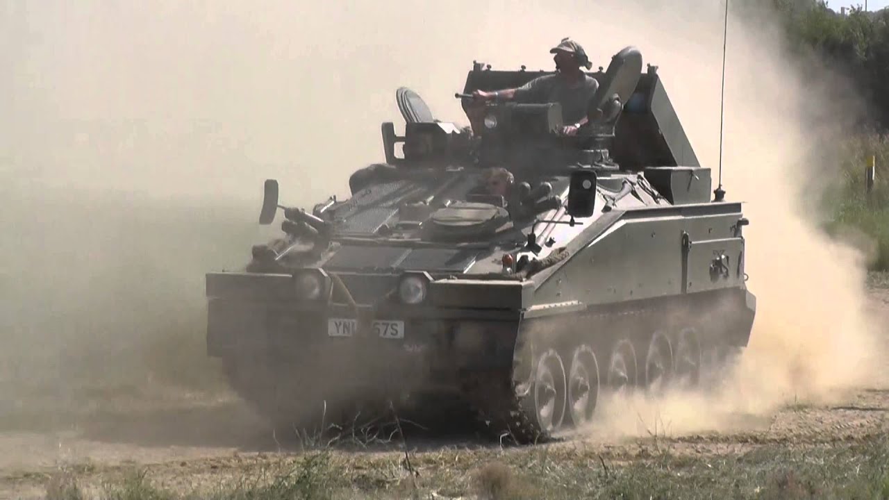 Alvis CVRT FV102 Striker in the Arena - War & Peace 2013 - YouTube