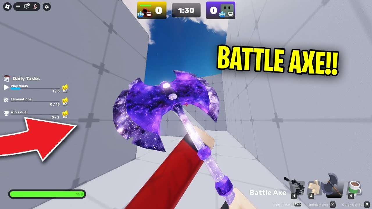 I BOUGHT THE NEW BATTLE AXE ON ROBLOX RIVALS! - YouTube