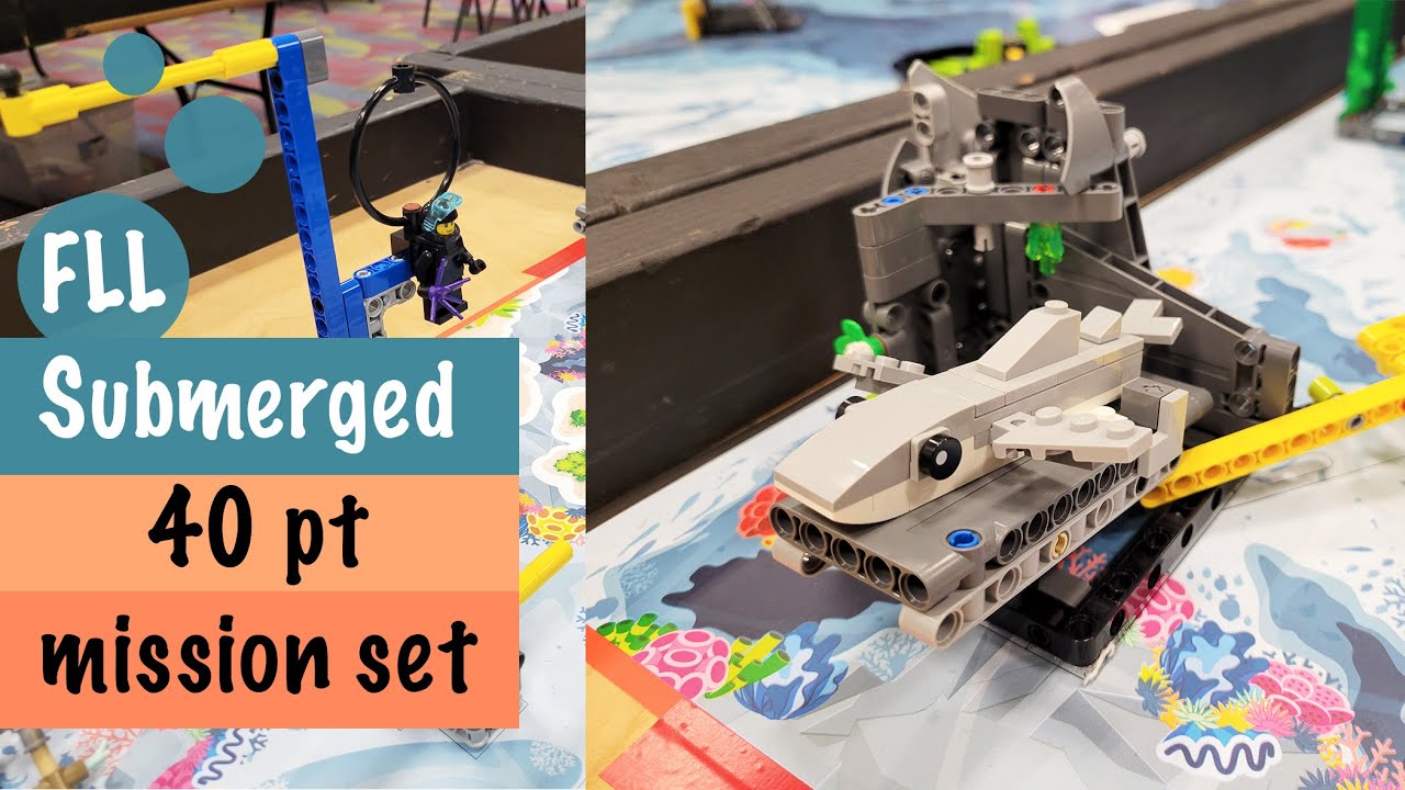 FLL Submerged 40 Point Mission Set (M01: Coral Nursery, M02: Shark ...